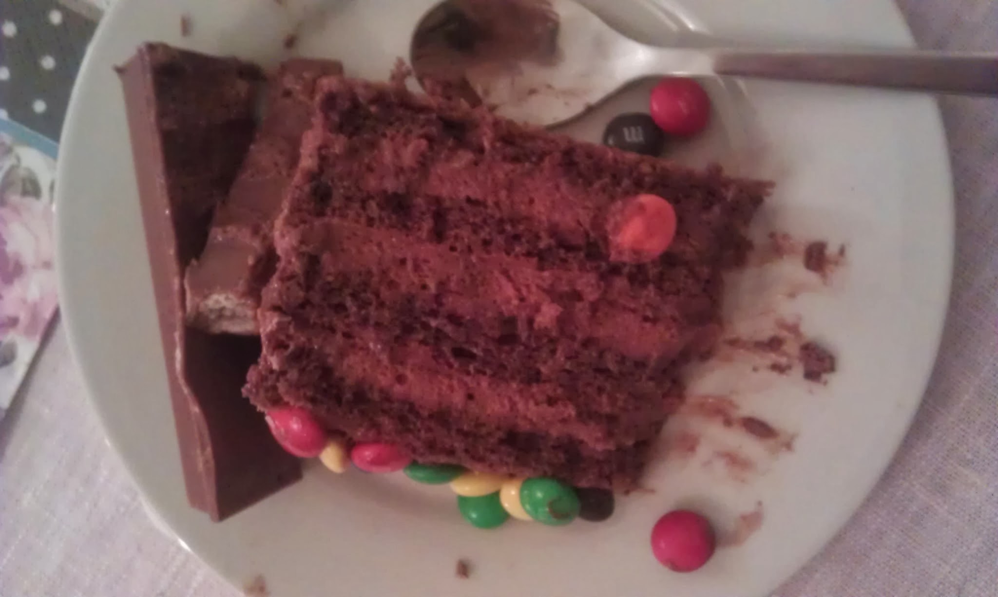 Kitkat og M&M’s kage (Chokoladelagkage) – Bage-bloggen